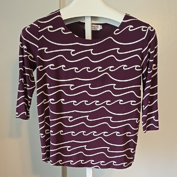Fighting Eel | Tops | Fighting Eel Xs Purple Wave Pattern Top Flawed ...